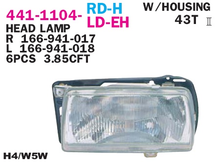 441-1104R-LD-EH Depo от 2711 руб. для VW Golf II/Jetta II 1983-1992 в ...