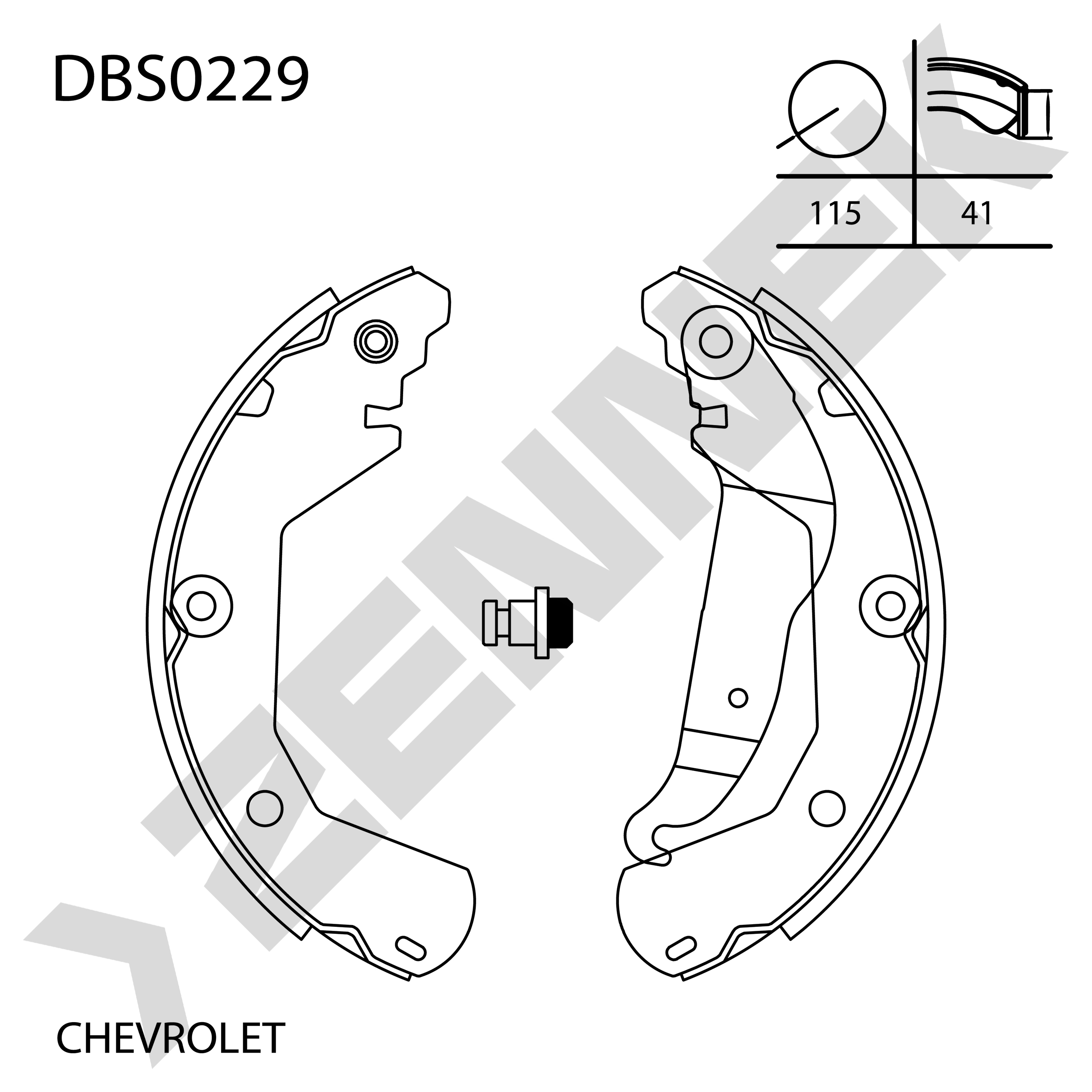 93740252 GM Колодки барабанные к-кт от производителя по спец цене ...
