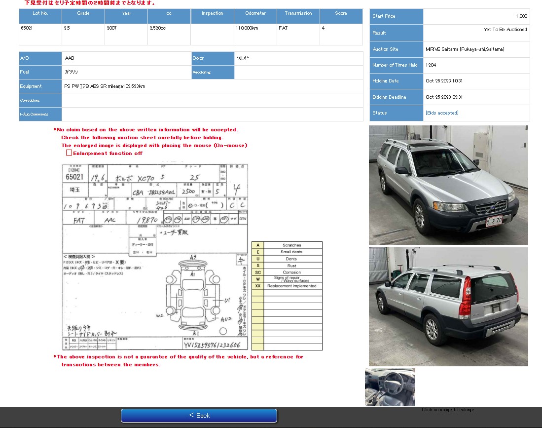 Volvo XC70 Cross Country 2000-2007 в разборке | ЕвроАвто
