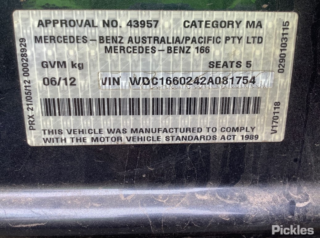 Mercedes Benz W166 M-Klasse (ML/GLE) 2011-2018 в разборке | ЕвроАвто